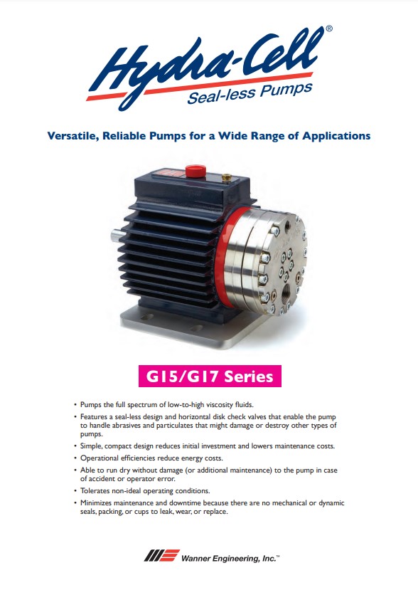 Hydra-Cell D15/D17 Series (US) G15/G17 Series (Metric)